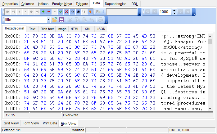 Online Documentation For Sql Manager For Mysql Sqlmanager